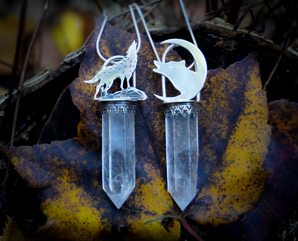 Strength & Spirit Crystal Wolf Talisman – The Humble Honey